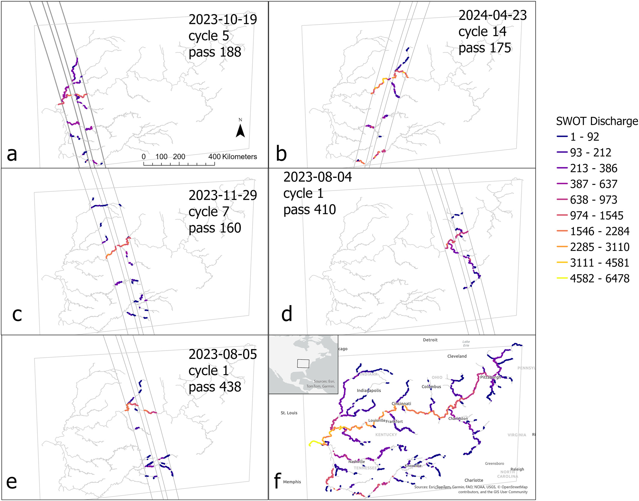 A first look at river discharge estimation from SWOT satellite ...